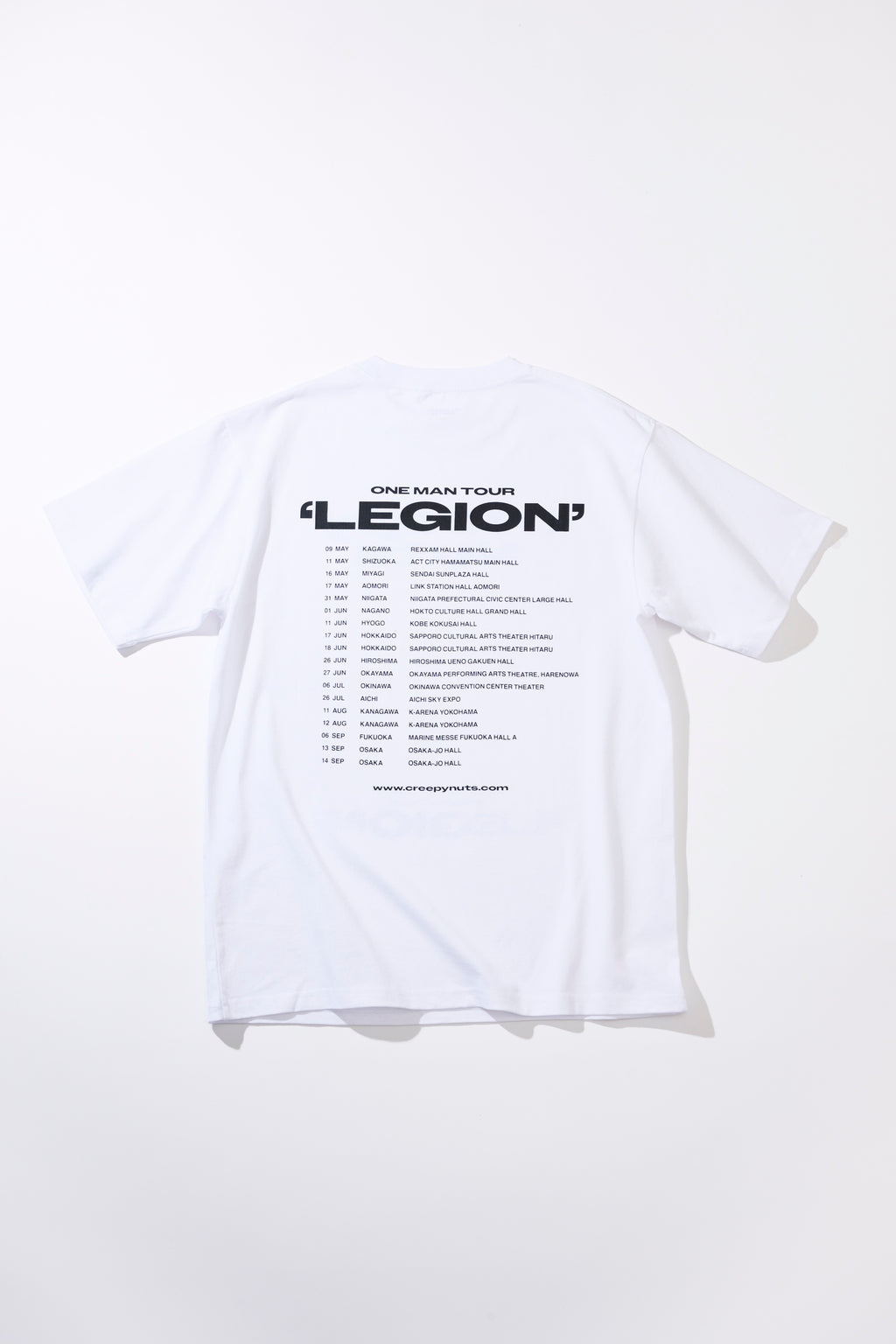 LEGION TOUR T-shirts [WHITE] – Creepy Nuts STORE